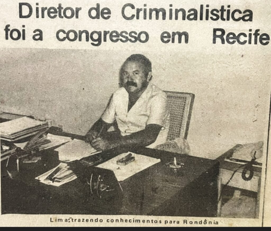 Diretor da criminalistica, Francisco Ribeiro Lima - Final dos Anos 80